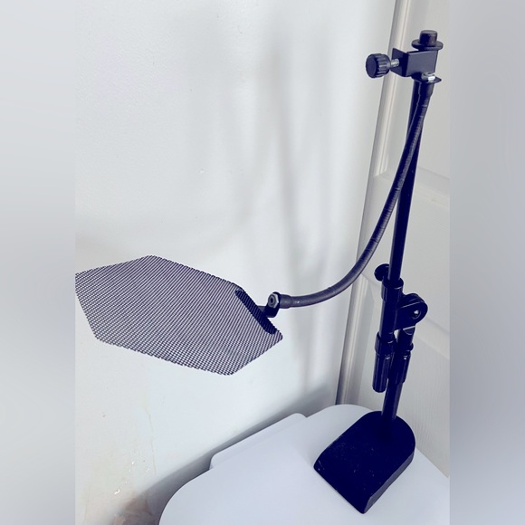 Other | Adjustable Desk Microphone Stand W Weighted Base Pop Filter ...